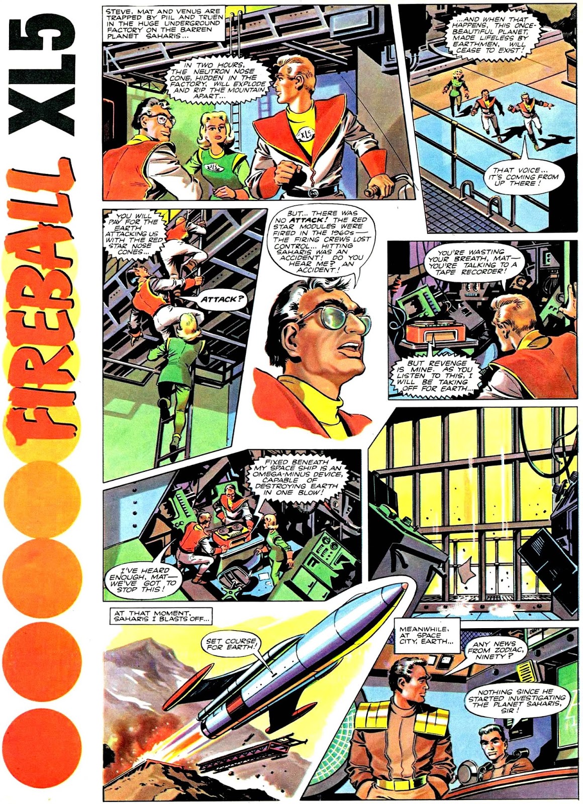 CRIVENS! COMICS & STUFF!: MIKE NOBLE'S FIRST FIREBALL XL5 STRIP - PART ...