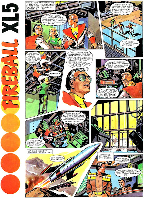 CRIVENS! COMICS & STUFF!: MIKE NOBLE'S FIRST FIREBALL XL5 STRIP - PART ...
