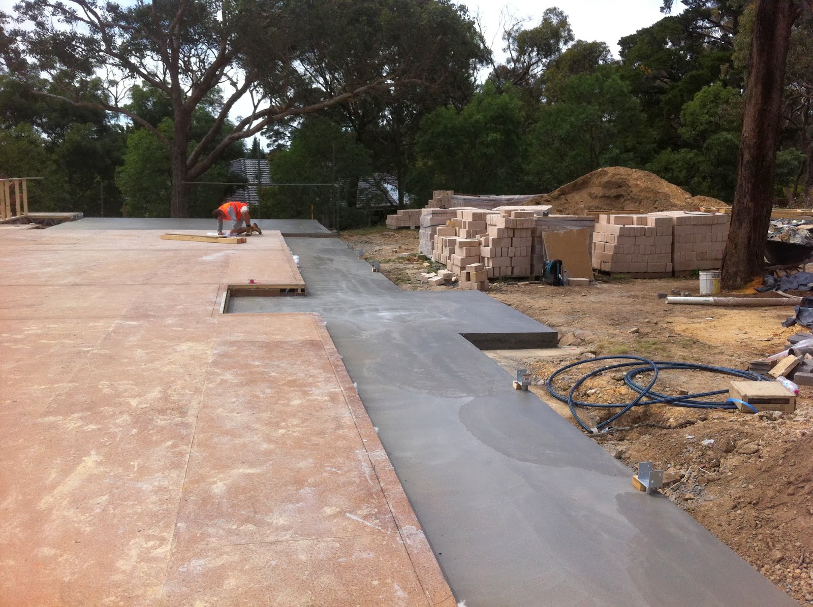 New home build with timbercrete