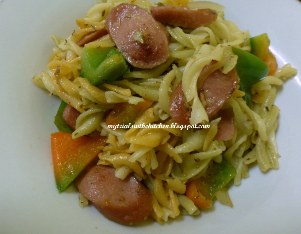 My Trials in the Kitchen: The Simple Fried Pasta