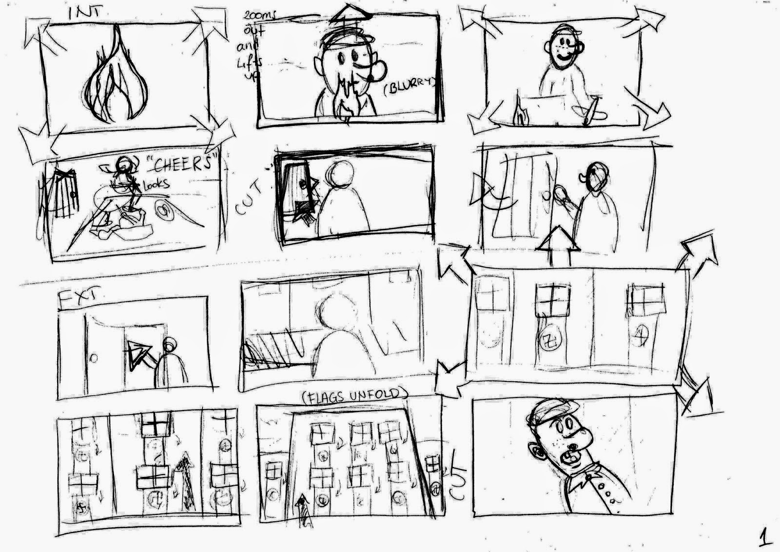 Grafika Koziński: Storyboard, scenorys, scenariusz obrazkowy