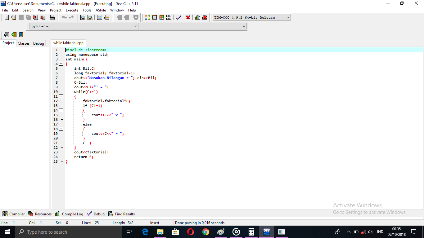 Tutorial C++ | 5 Contoh Program Sederhana Menggunakan Pengulangan While ...