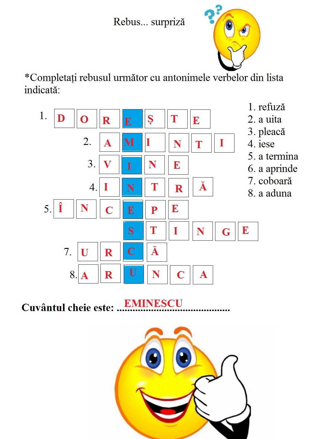 Lumea lui Scolarel...: REBUS: Eminescu