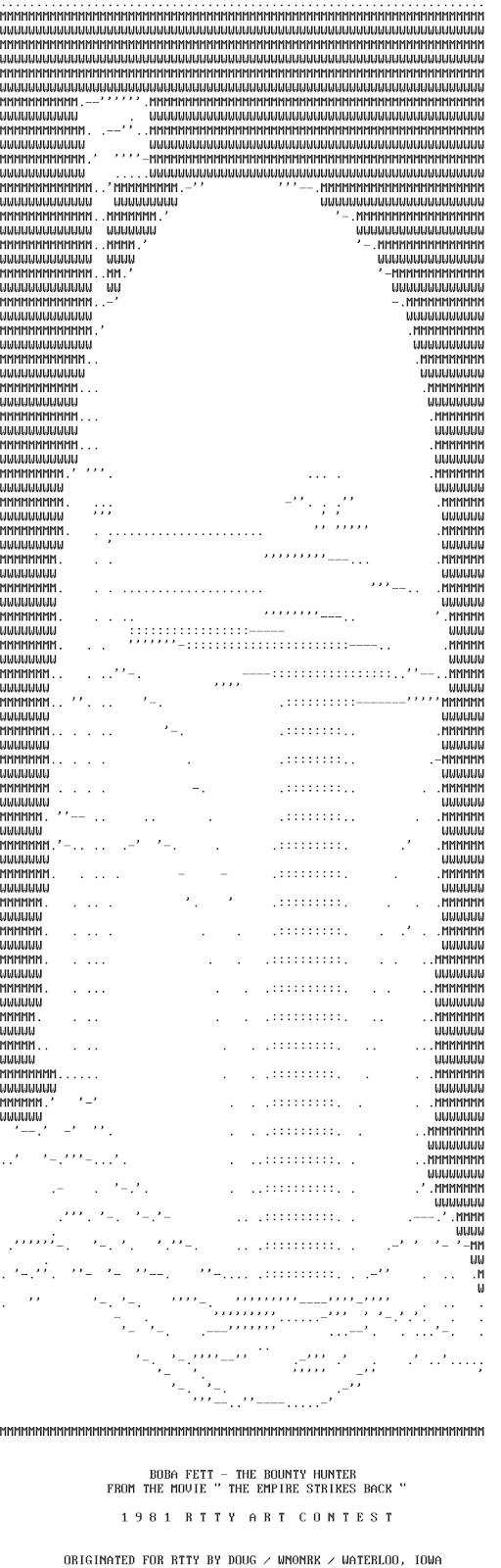 Pixel Pompeii: Textmode art roundup: Star Wars RTTY