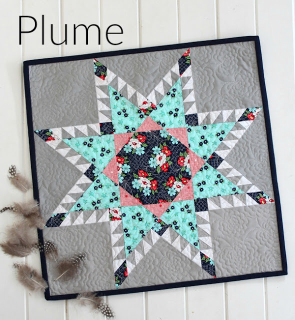 Plume Mini Quilt + Your Free July 2017 Calendar - Threadbare Creations