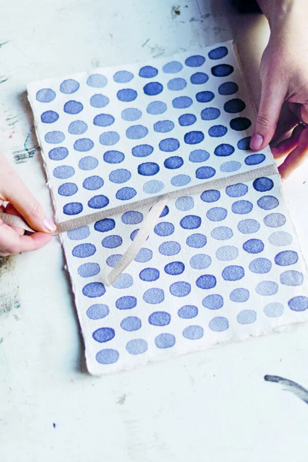 Bookbinding DIY: Ribbon Bound Pages