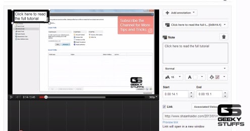 HOW TO : Embed Clickable Links of Your Blog in YouTube Videos | Geeky ...
