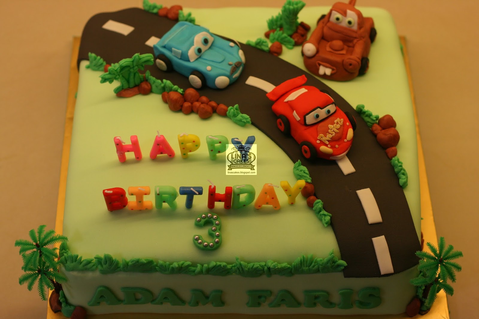 LinasCakes | Baked by Angels: Cars Birthday Cake