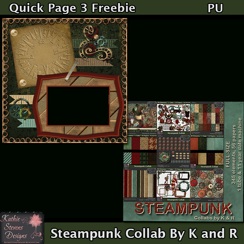 Kathie Stevens Designs: 2 New Steampunk FREEBIES