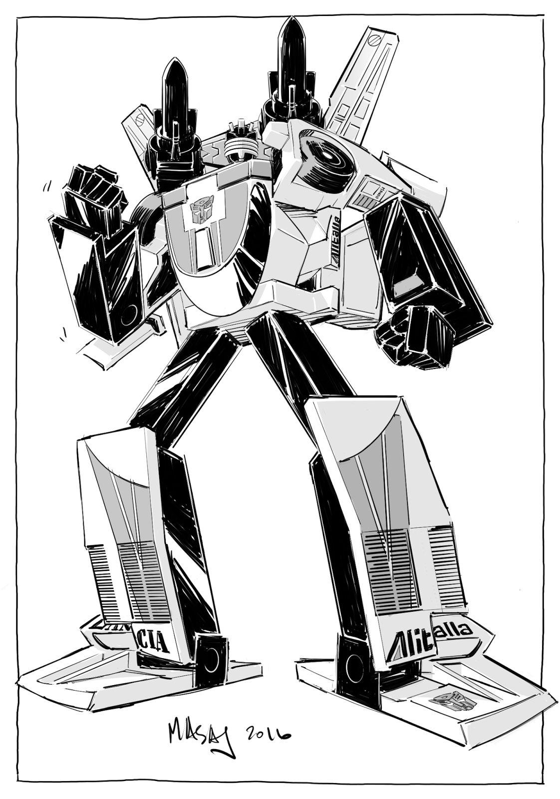 TF Scraps: Sketch - G1 Wheeljack Fanart