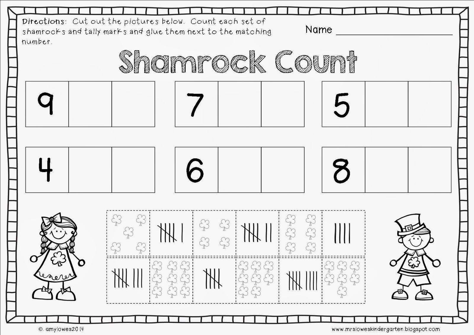 Mrs. Lowes' Kindergarten Korner: No Prep Spring Holiday Math and ...