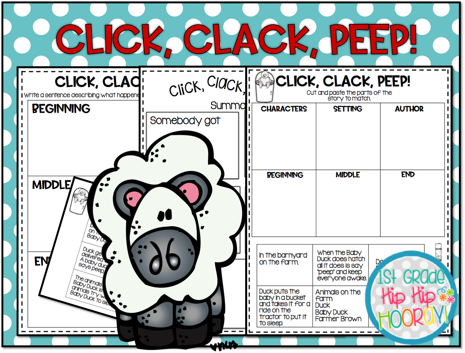 1st Grade Hip Hip Hooray!: Click, Clack Peep!!