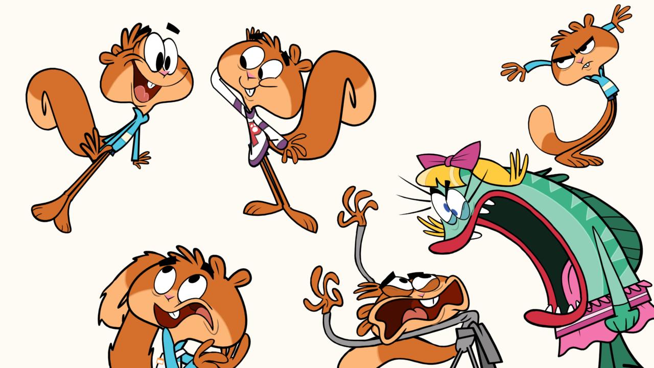adam de blog: Scaredy Squirrel Cartoon Posing and key animation