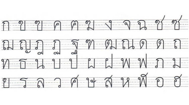 Latihan Menulis Huruf Thailand Fakhriid ― Learn Thai With Fakhri