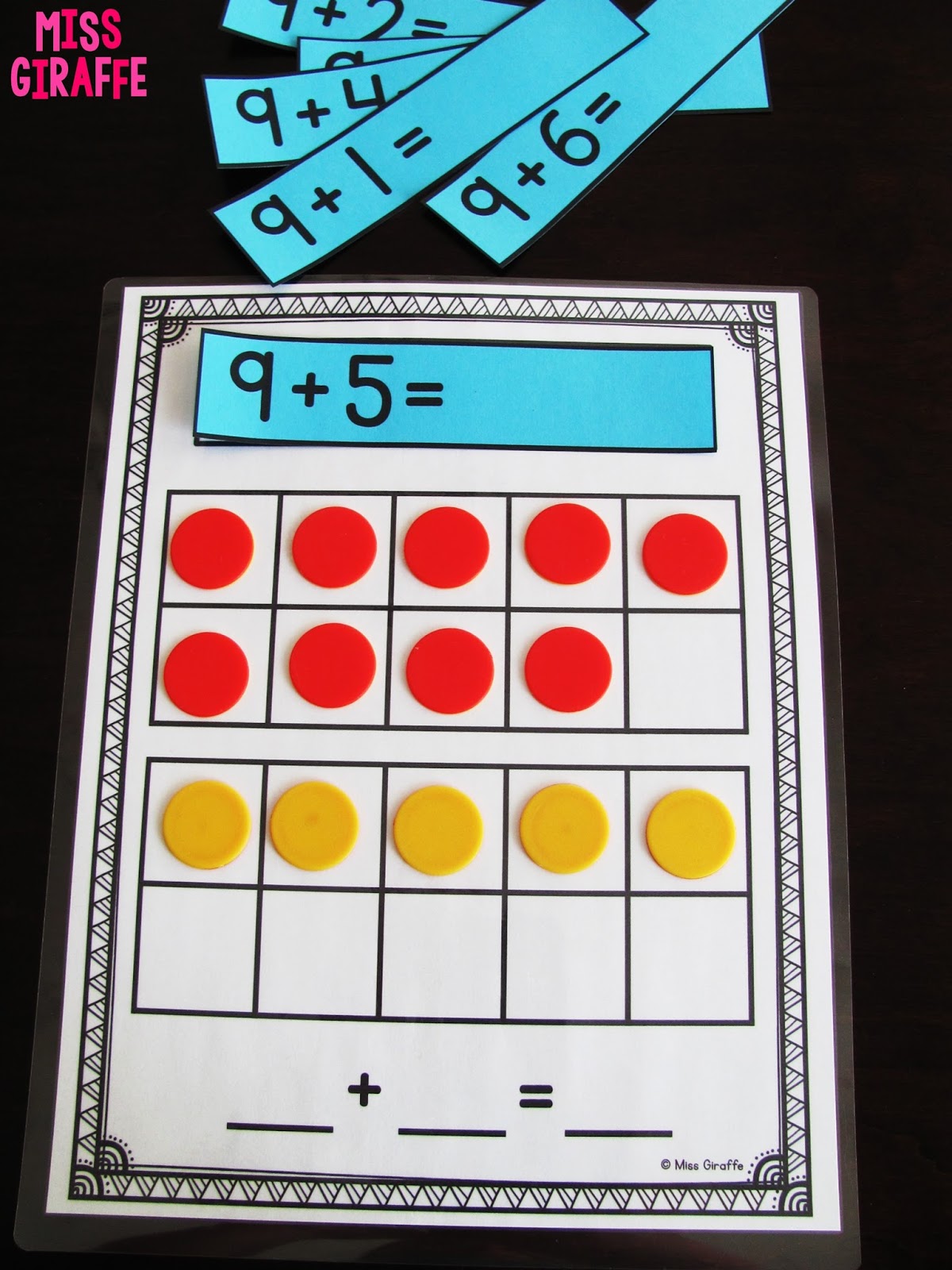 Miss Giraffe's Class: Making a 10 to Add