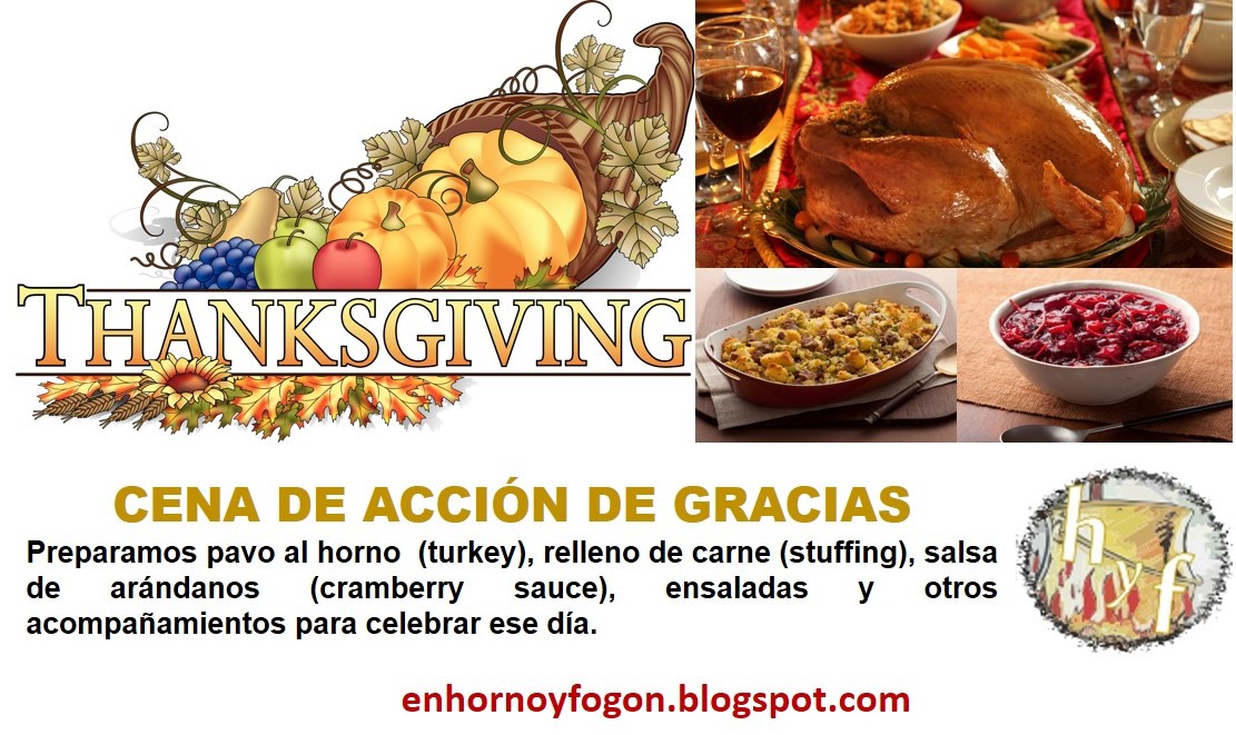 En Horno y Fogón: CENA DE ACCIÓN DE GRACIAS