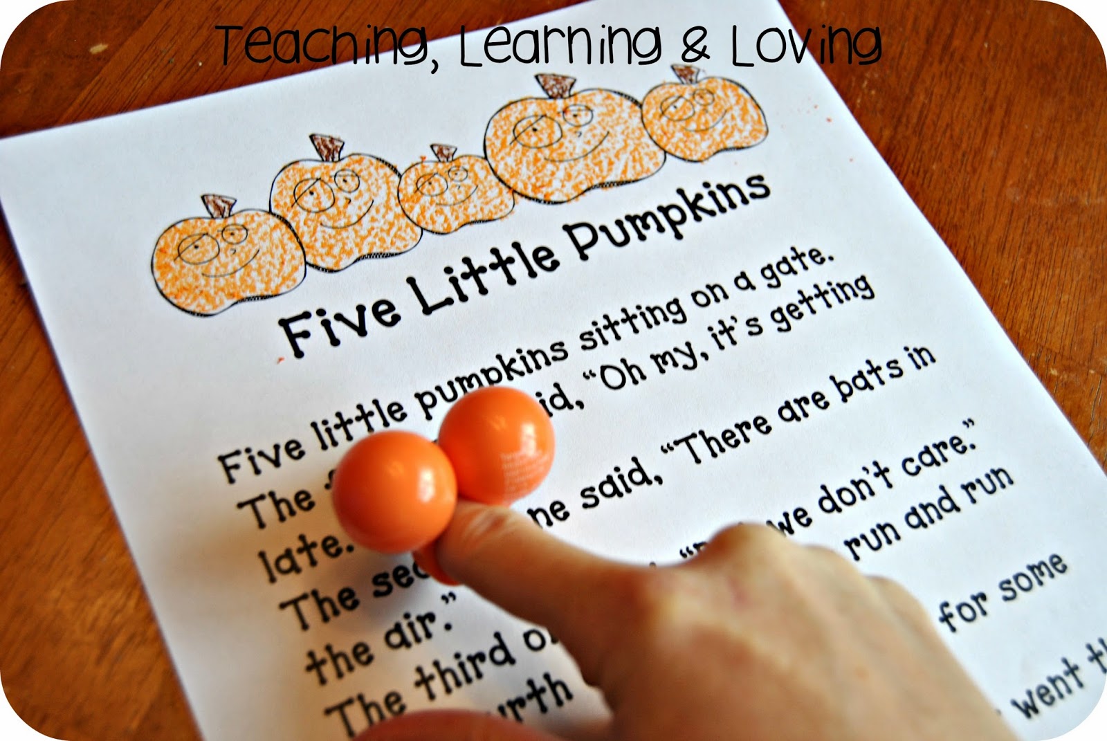 Teaching, Learning, & Loving: 5 Little Pumpkins