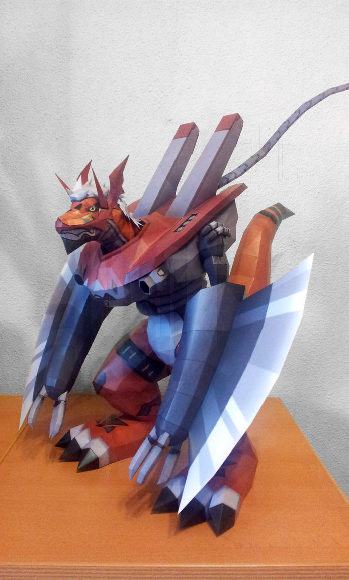 Digimon WarGrowlmon Papercraft | Papercraft Paradise | PaperCrafts ...