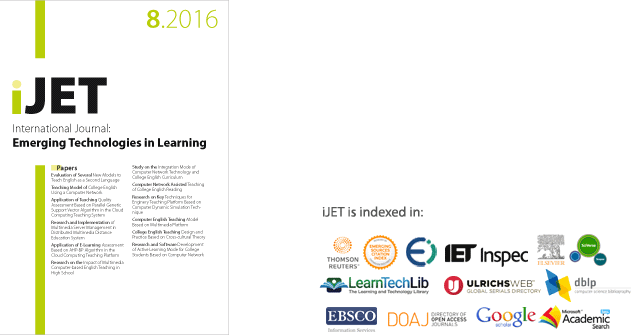 Vol 11, No 08 (2016) International Journal of Emerging Technologies in ...