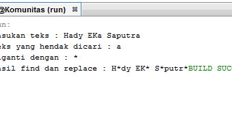 Cara Mengganti Huruf pada Kalimat dengan Java - JavaSC Developer