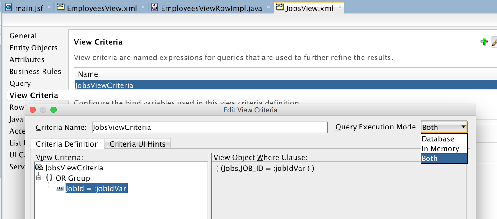 Andrej Baranovskij Blog Adf Bc View Criteria Query Execution Mode Both