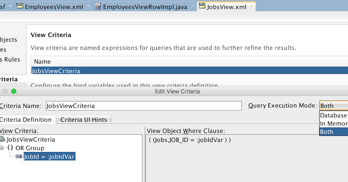 Andrej Baranovskij Blog: ADF BC View Criteria Query Execution Mode = Both