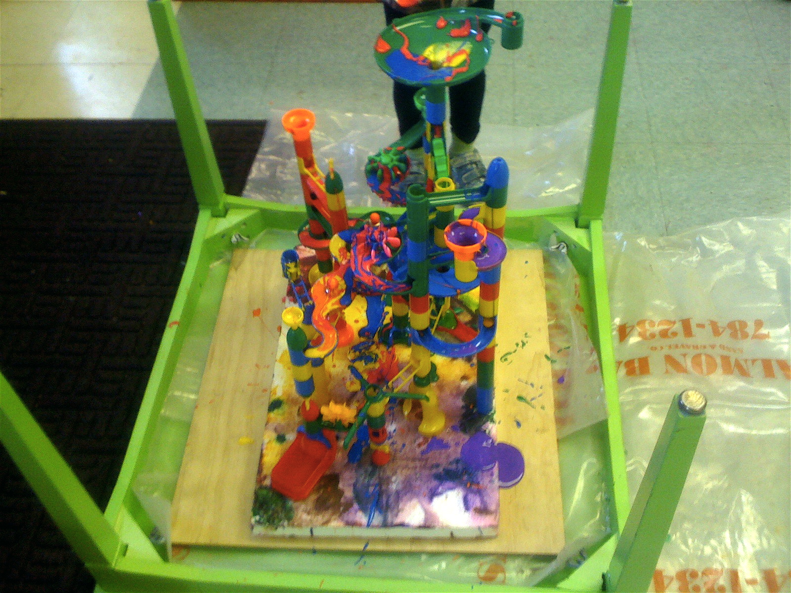 Teacher Tom: Marble Run Painting