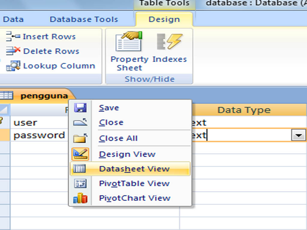 Cara membuat form login Visual Basic 6.0 menggunakan database Ms Access ++ simpan data ke ...