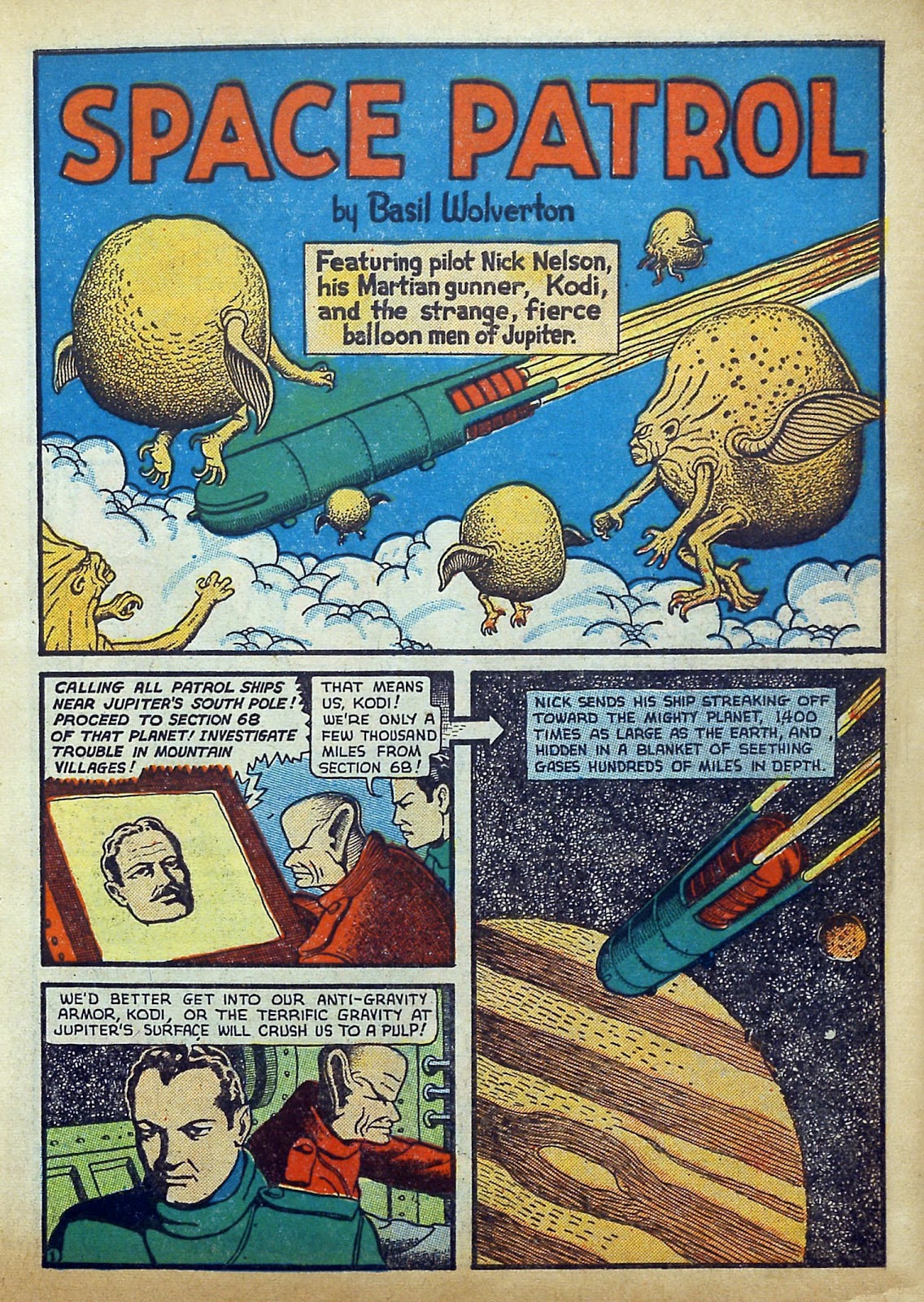 Just a Pile of Old Comics: Basil Wolverton's Space Patrol