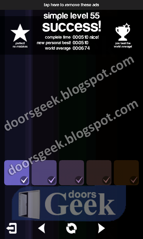 Blendoku [Simple] Level 55 ~ Doors Geek