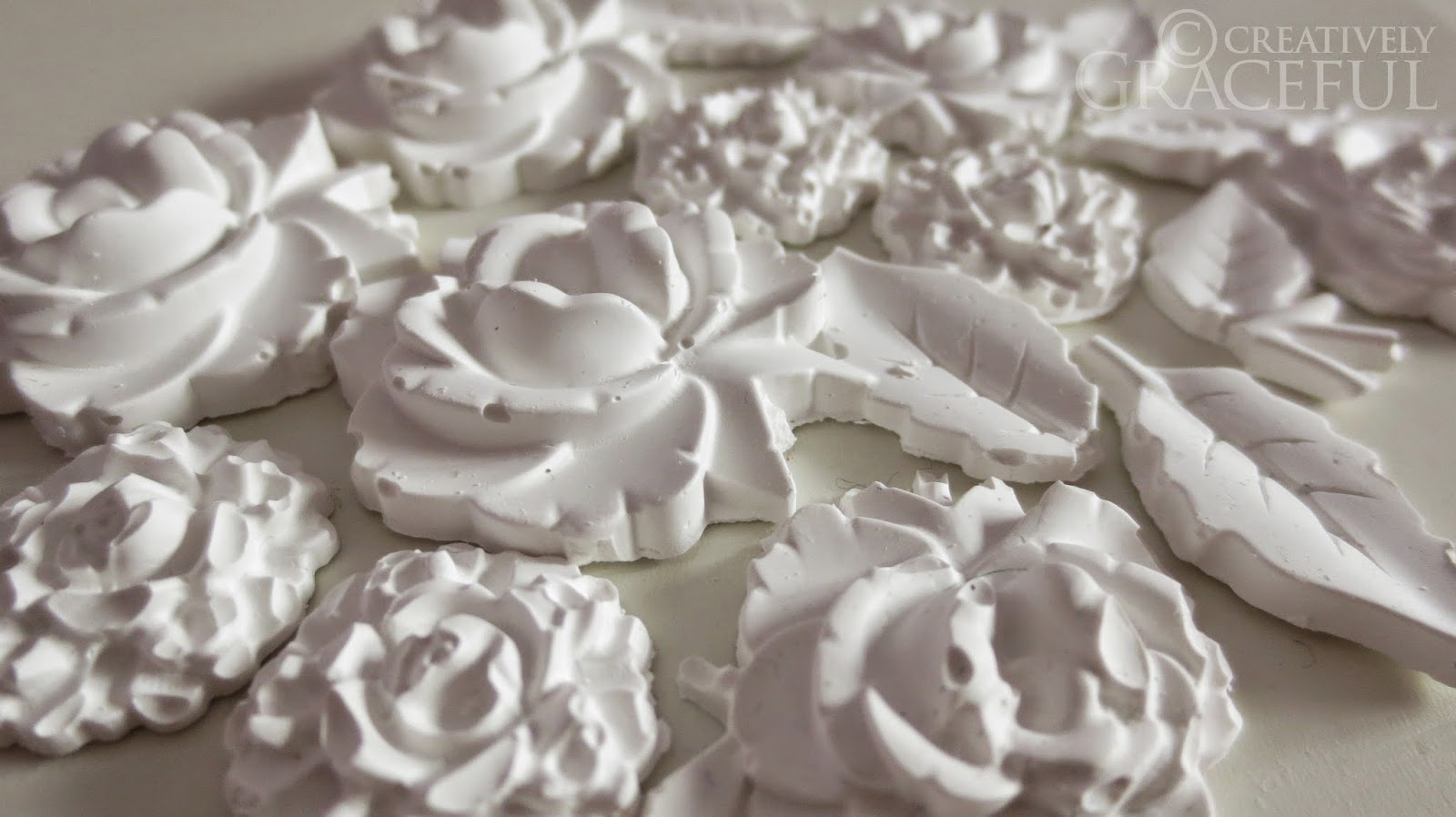 Creatively Graceful: DIY Plaster Roses