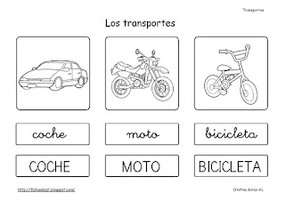 Cositas de AL y PT: Vocabulario: Los transportes