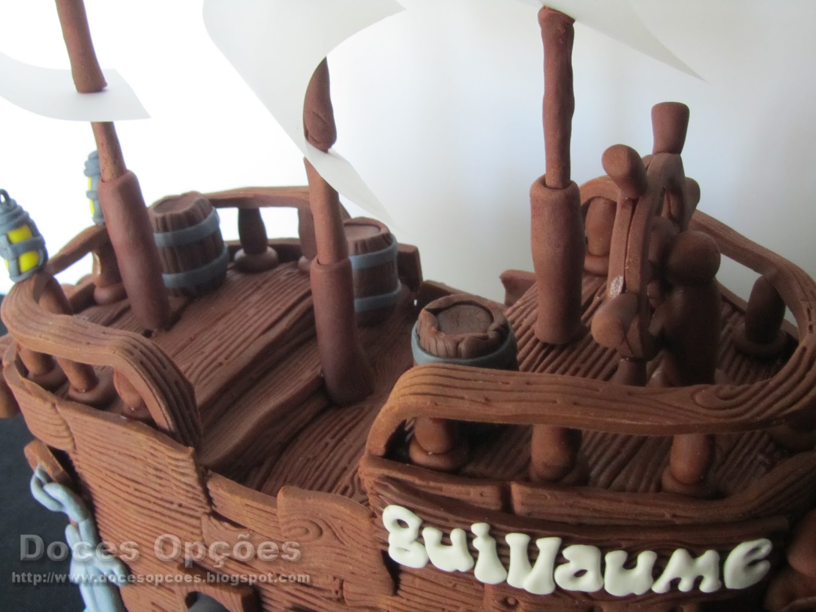 Doces Opções: Bolo de aniversário Barco dos piratas