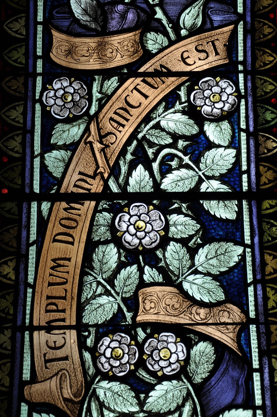 Orbis Catholicus Secundus: Sained Glass: Templum Domini Sanctum Est ...