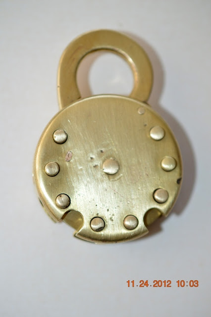 RestraintsBlog: Antique 'No-Key' COMBINATION CUTAWAY Padlock