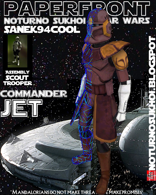 Clone Wars - Commander Jet Papercraft | Papercraft Paradise ...