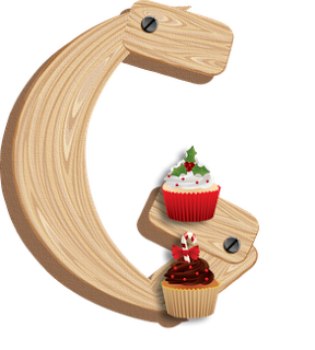 Alfabeto de Navidad en Madera. Christmas Alphabet in Wood. - Oh my ...