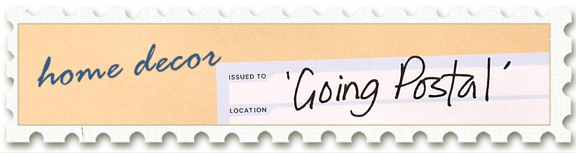 notes on paper: Going Postal: Stamps as home-decor