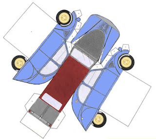 SP. Papel Modelismo: PaperCraft - Citroën 2CV