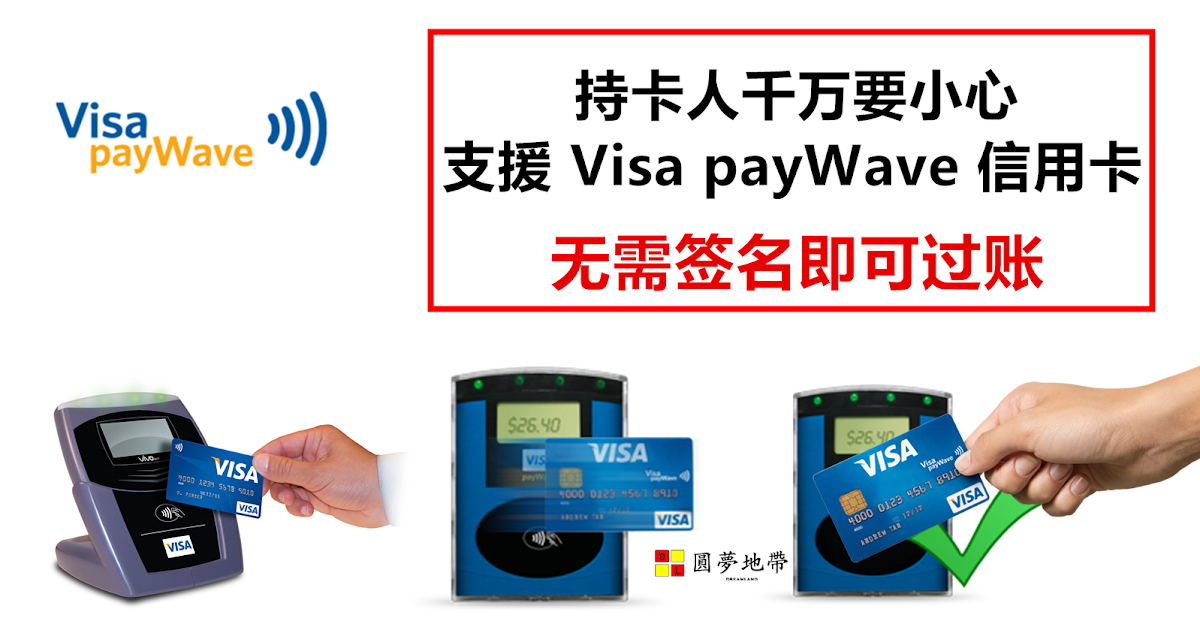 持卡人千万要小心，支援 Visa payWave 信用卡无需签名即可过账 - WINRAYLAND