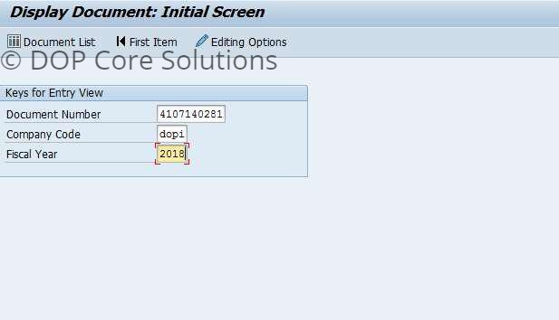 Process of Reversing the Clearing Document in SAP | DOP Core Solutions