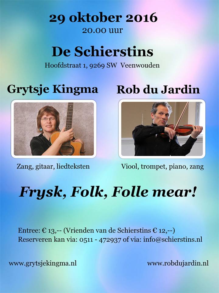 WWW.TROCHRINNEN.BLOGSPOT.COM: 29: Veenwouden Concert Grytsje Kingma en ...