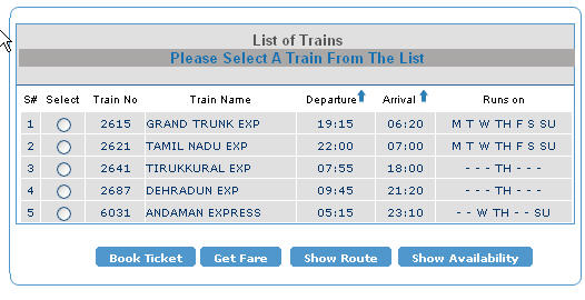 Indian Railways Booking: On Indian Railways Reservation and Trains List