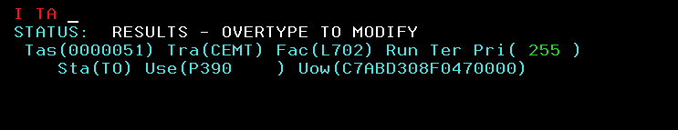 Usando CICS: transacción CEMT. - Consultorio Cobol