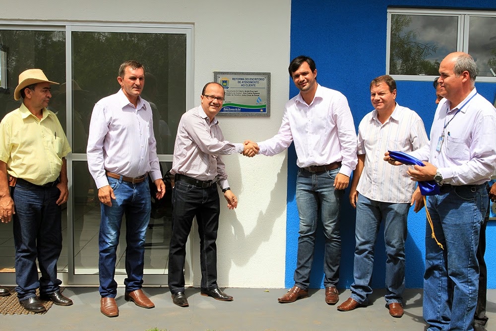 Sanesul entrega obras de quase R$ 1 milhão e muda a realidade da cidade ...