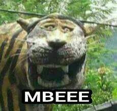 Kumpulan Meme Kocak Patung Macan Nyengir Yang Lagi Heboh | LIAT AJA