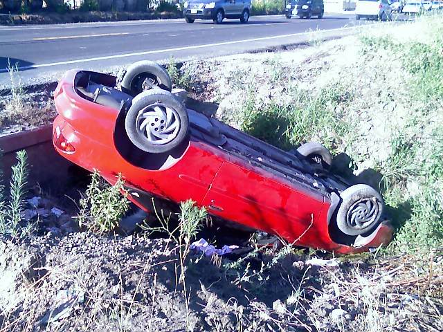 Very Badly Crash of A Smart Car (Photos) | Smart car accident photos