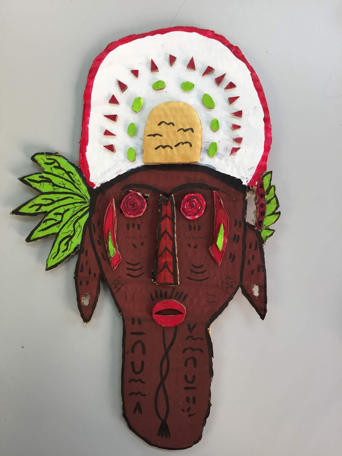 TREBALLS ARTÍSTICS: CUBIST AFRICAN MASK