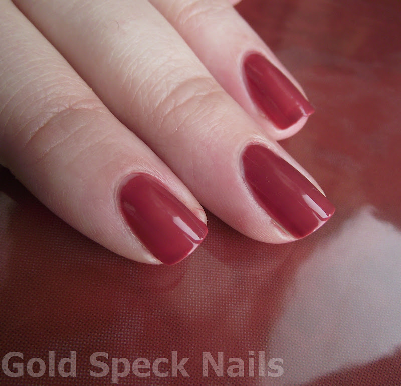 Gold Speck Nails Revlon Teak Rose Swatches