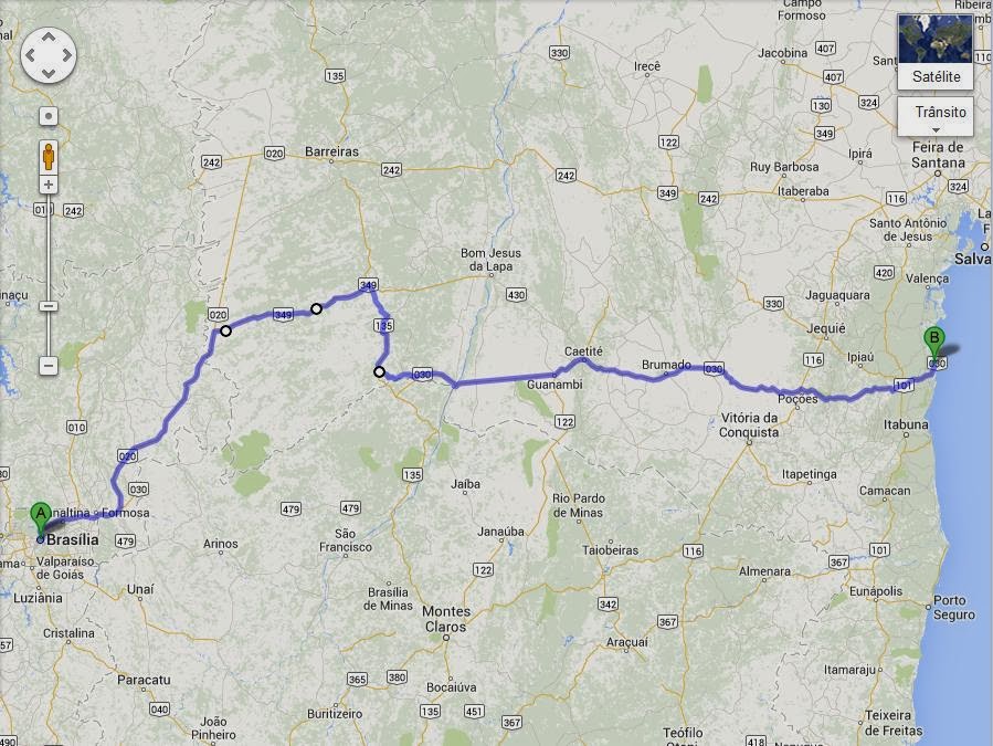 Estradas Brasil: BR-030 (Mauá-Brasilia)